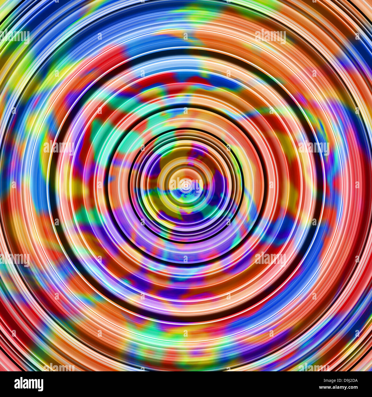 Warm colours abstract circles illustration Stock Photo - Alamy