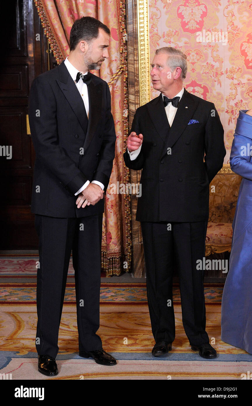 Prince Felipe of Spain and Prince Charles Crown Prince Felipe of Spain ...