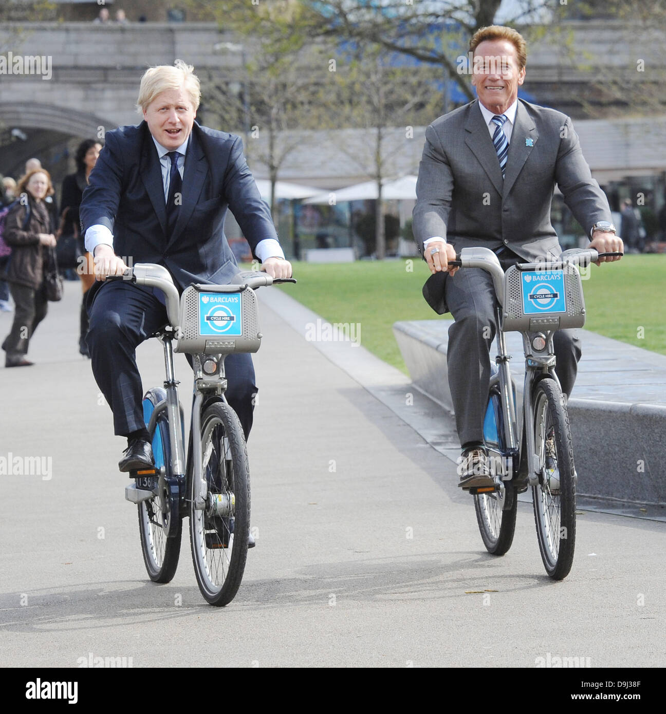 Mayor Boris Johnson and Govenor Arnold Schwarzenegger attend a ...