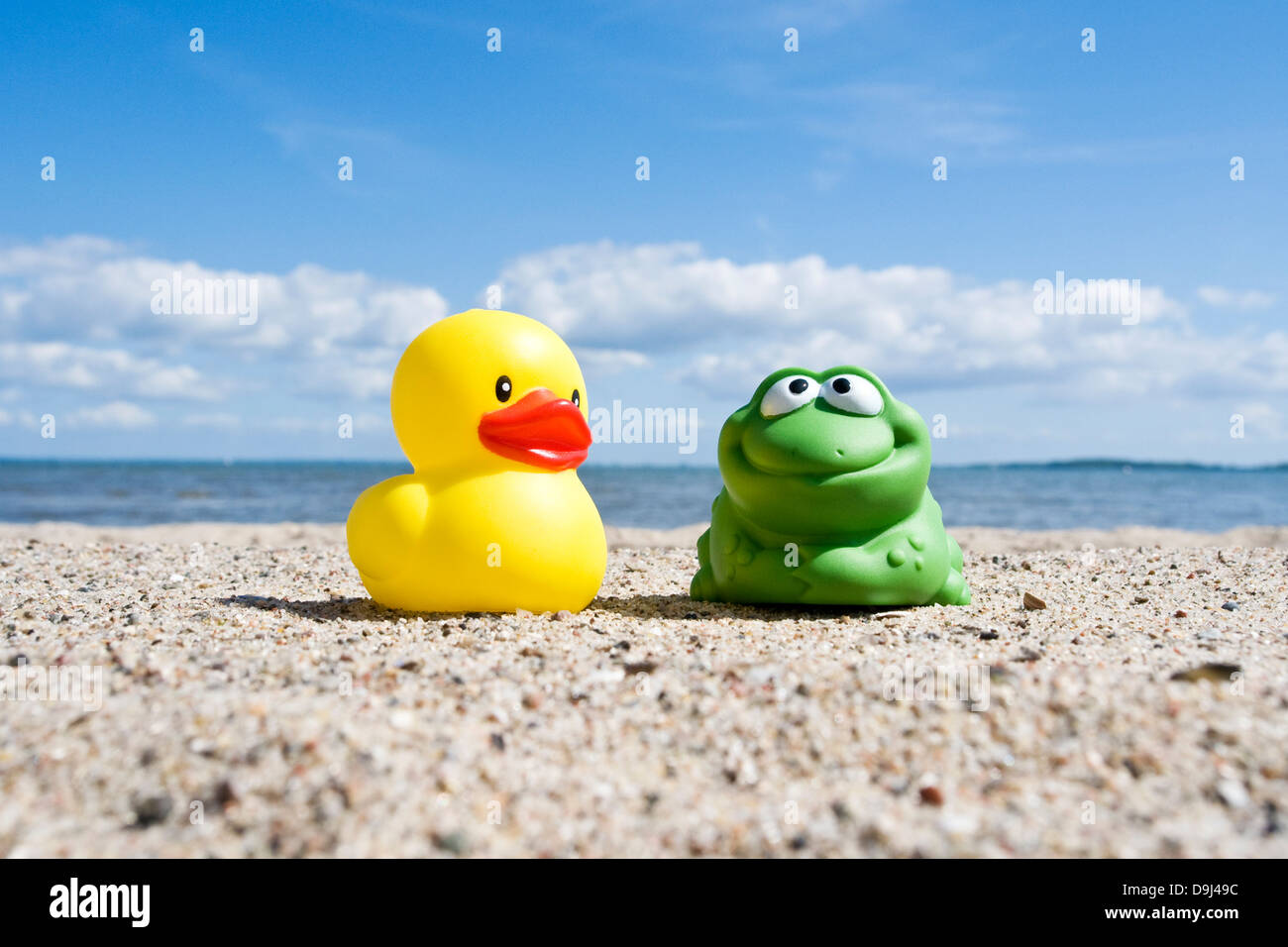 Elastic animals on the beach Stock Photo - Alamy