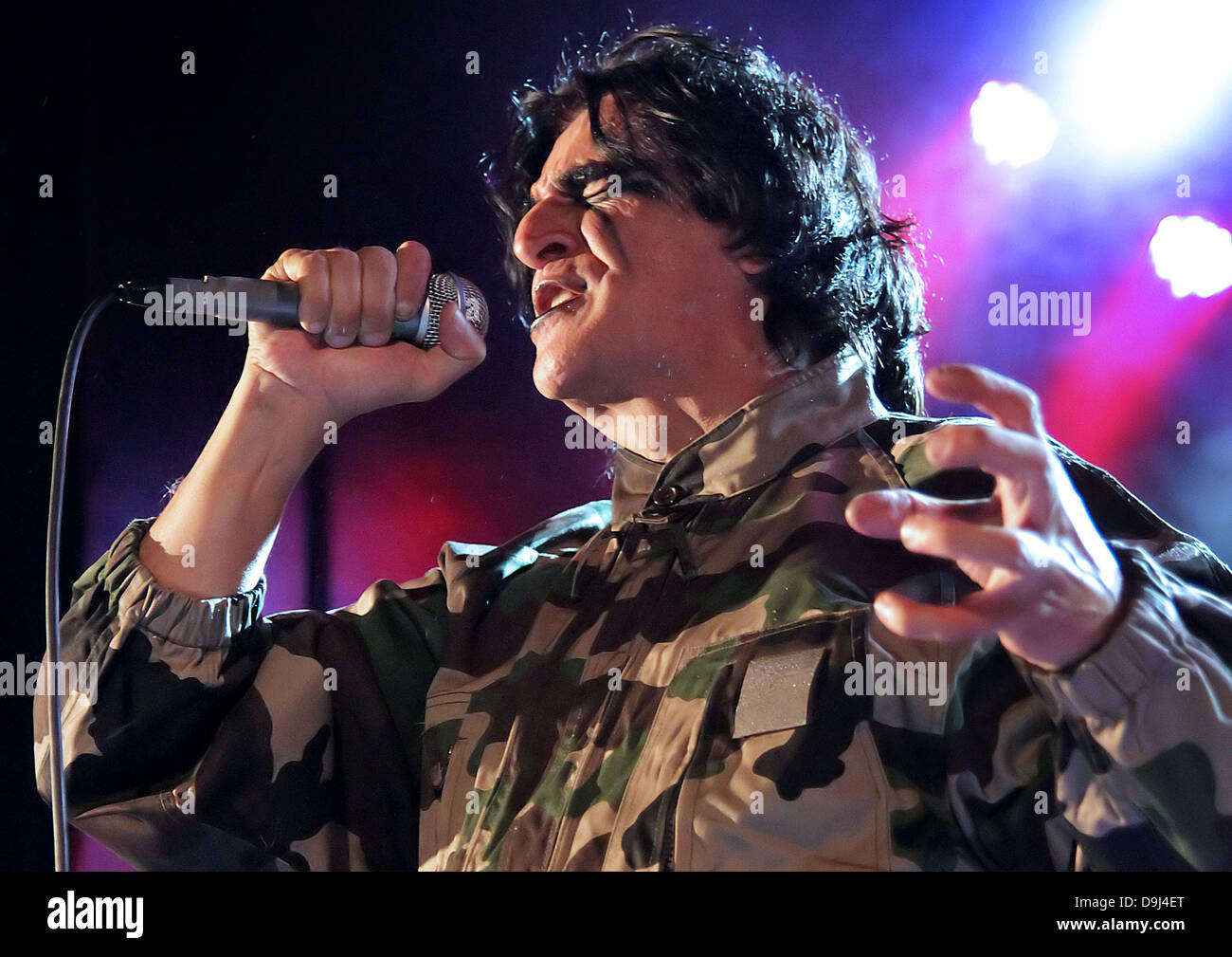 Jaz Coleman of Killing Joke performing live on stage at Manchester ...