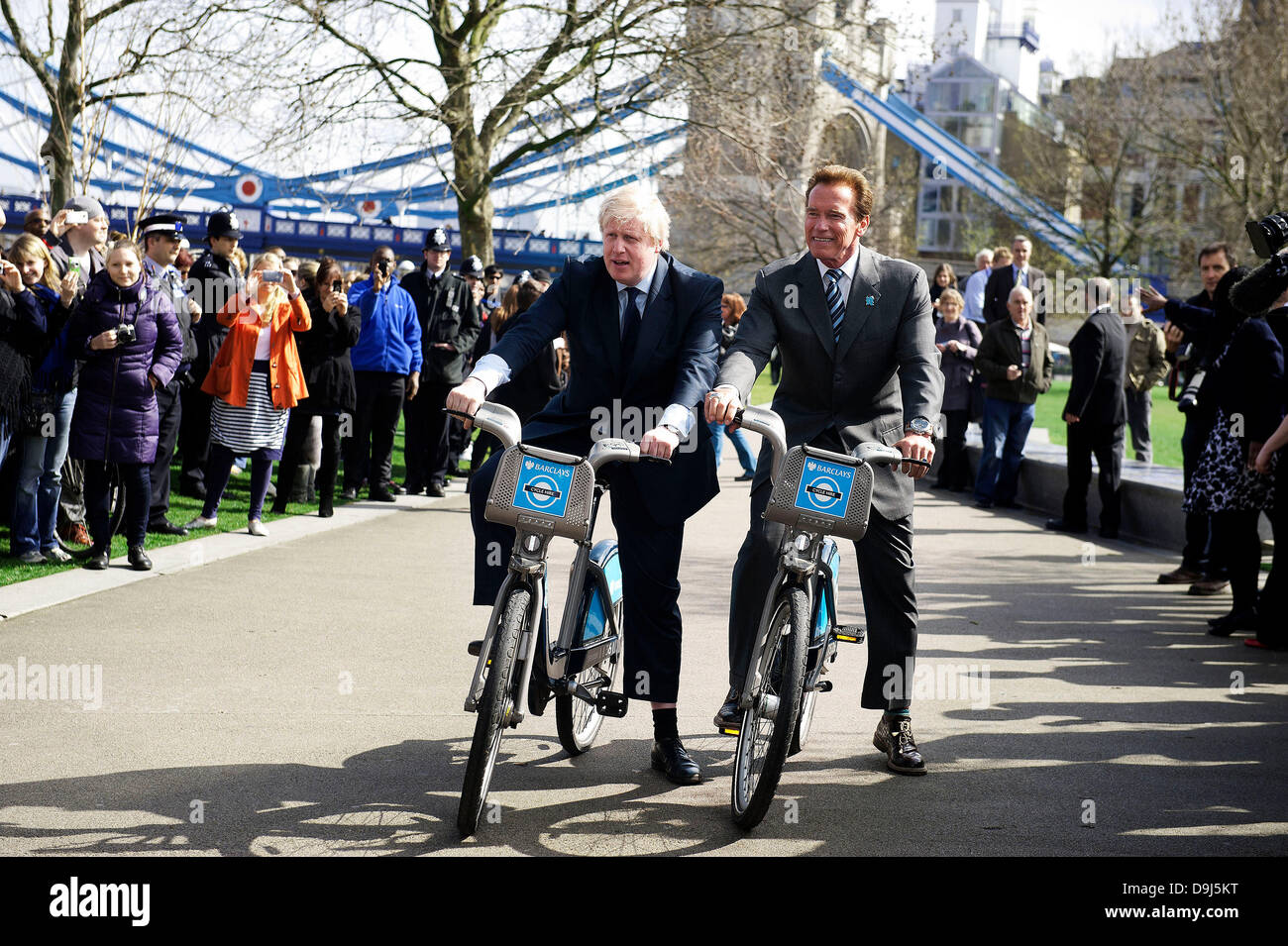 Mayor Boris Johnson and Govenor Arnold Schwarzenegger attend a ...