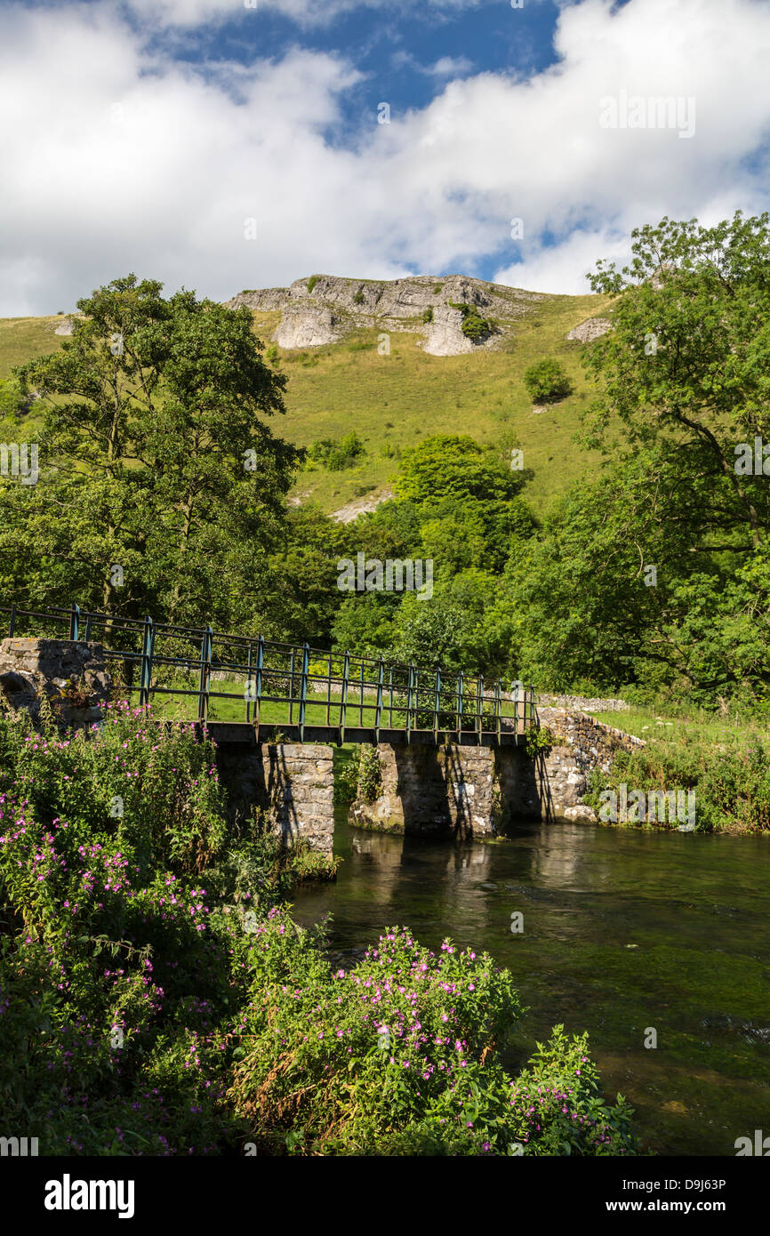 Monsal dale waterfall river wye hi-res stock photography and images - Alamy