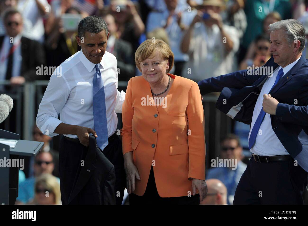 Us President Barack Hussein Obama, German Chancellor Angela Merkel and ...