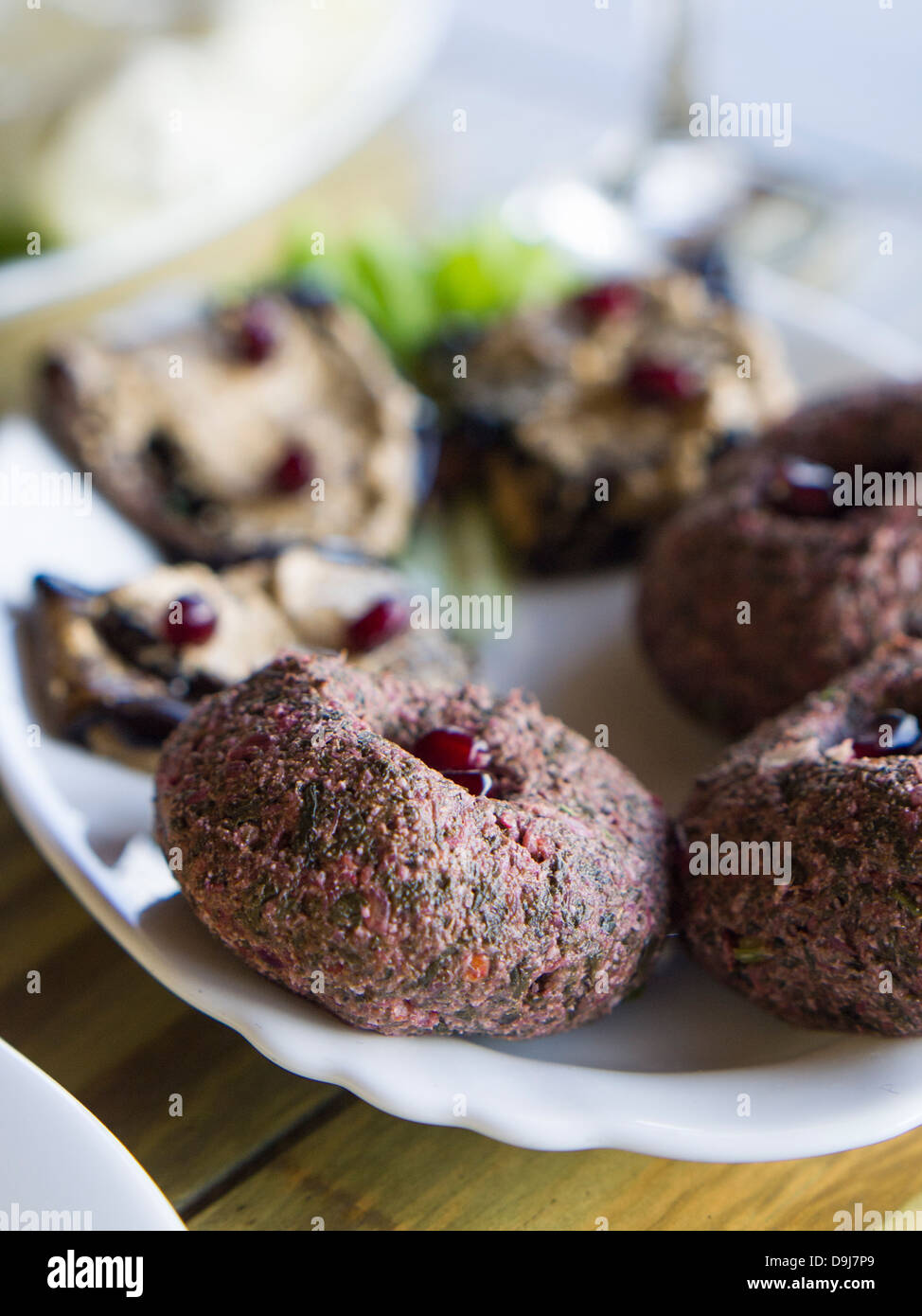 Pkhali - traditional Georgian dish prepared from chopped vegetables ...