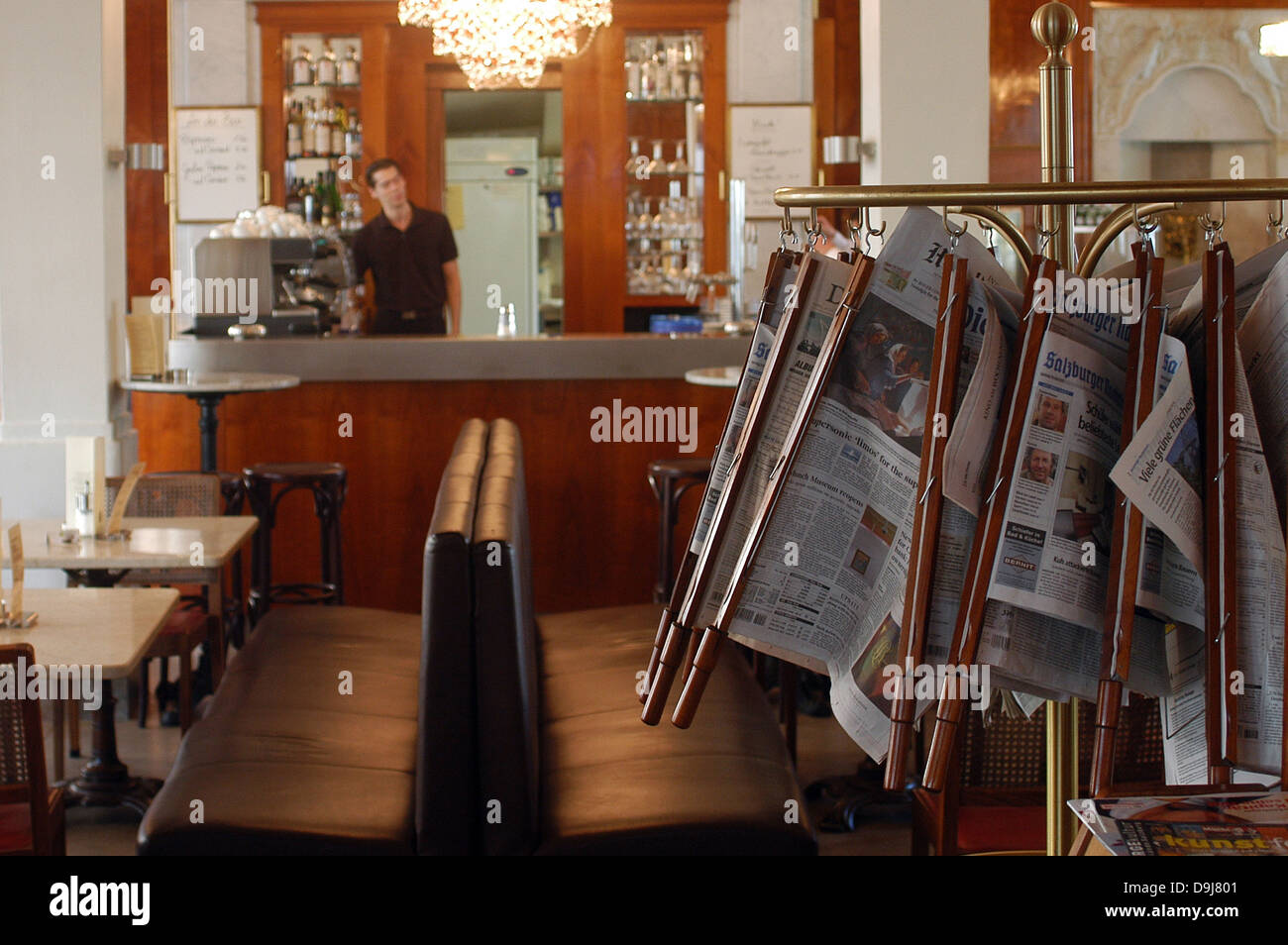 Bar, Coffee Bazaar, Man, Salzburg, Austria, Europe Stock Photo - Alamy