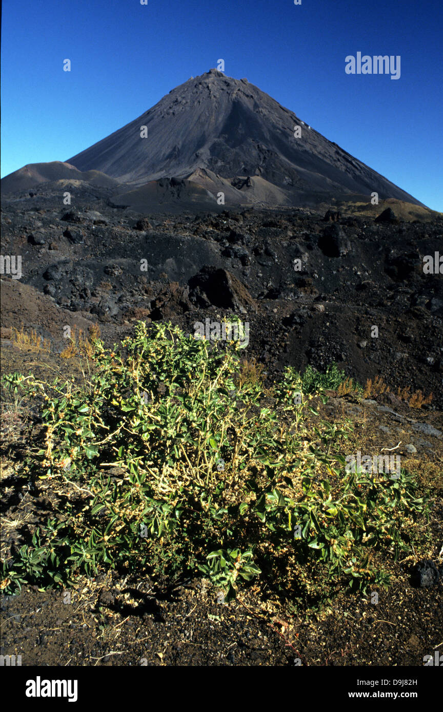 Volcano Fogo at Cabo Verde Island Stock Photo - Alamy