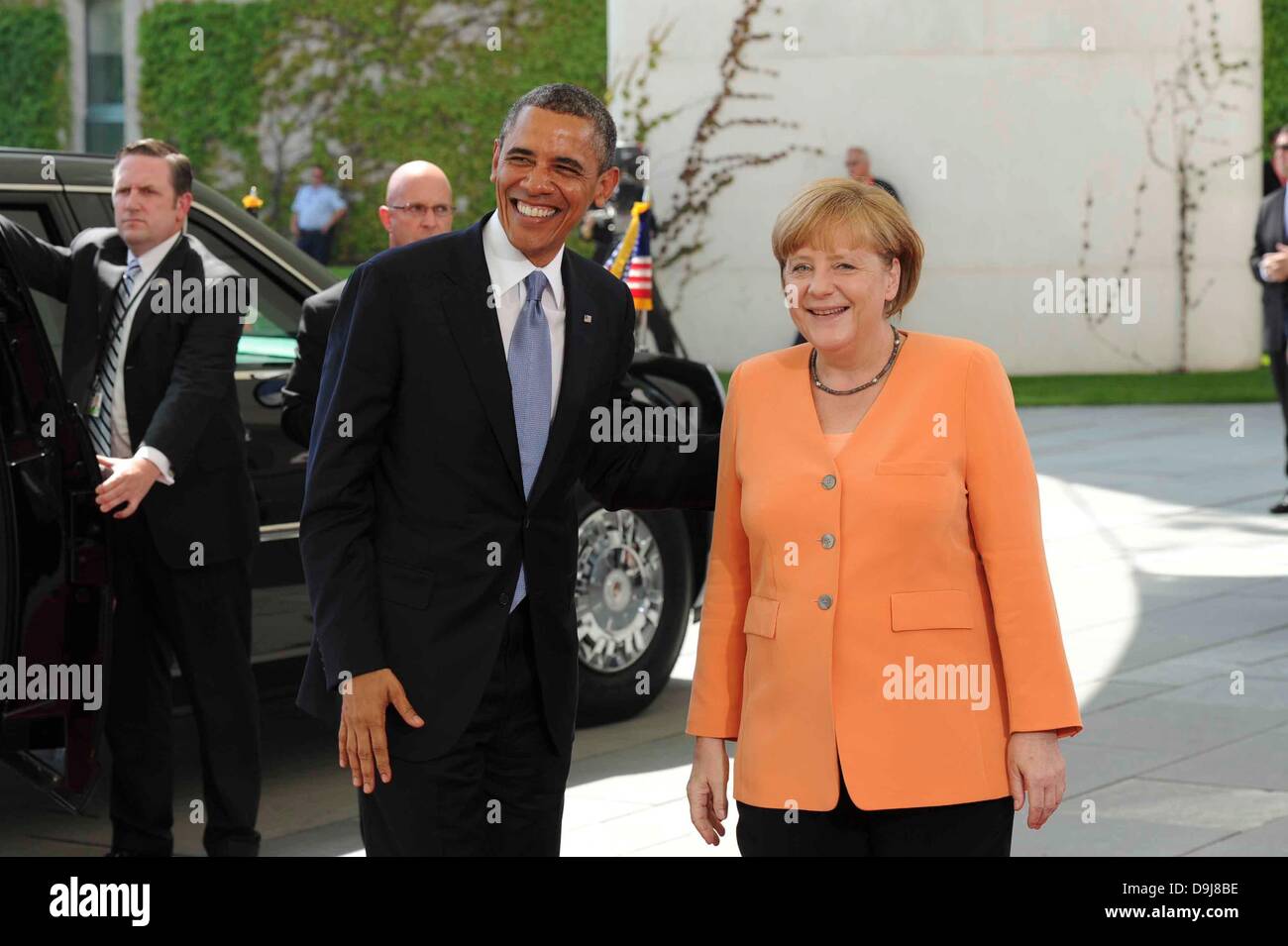 Angela Merkel and Barack Hussein Obama President of the United States ...
