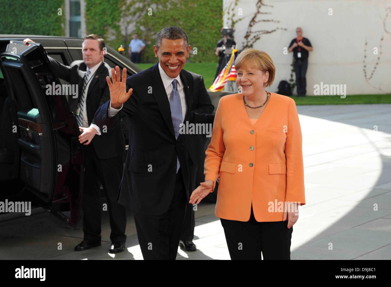 Angela Merkel and Barack Hussein Obama President of the United States ...