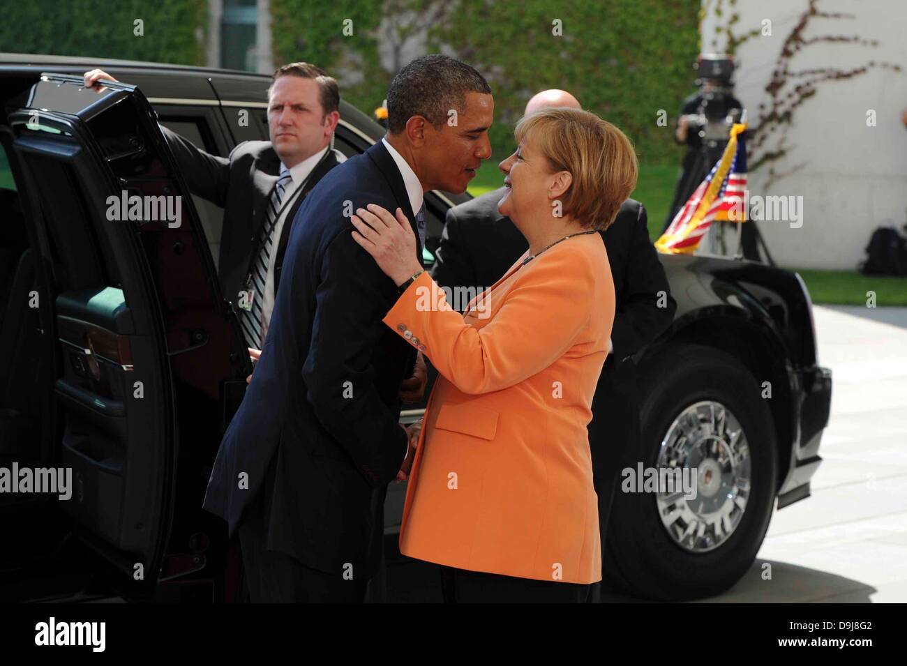 Angela Merkel and Barack Hussein Obama President of the United States ...