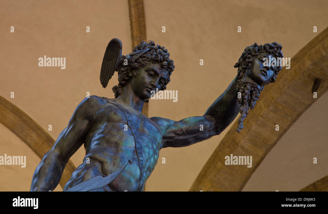 Statue of Perseus by Cellini in Florence, Italy Stock Photo - Alamy