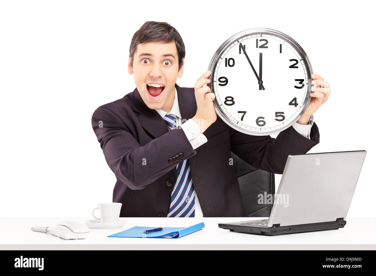 Office clock hi-res stock photography and images - Alamy