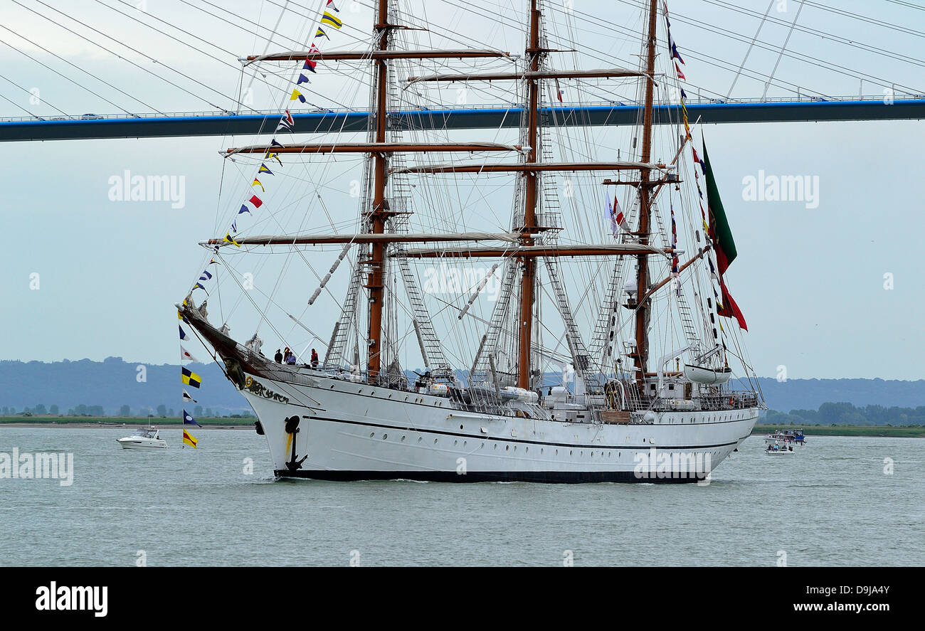 Sagres II : tree-masted barque (1938), home port : Lisbon (Portugal ...