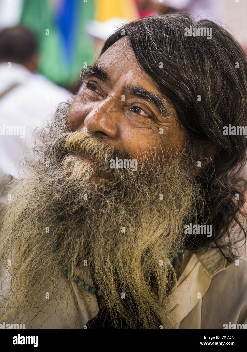 June 16, 2013 - Yangon, Union of Myanmar - A Burmese man in Yangon ...