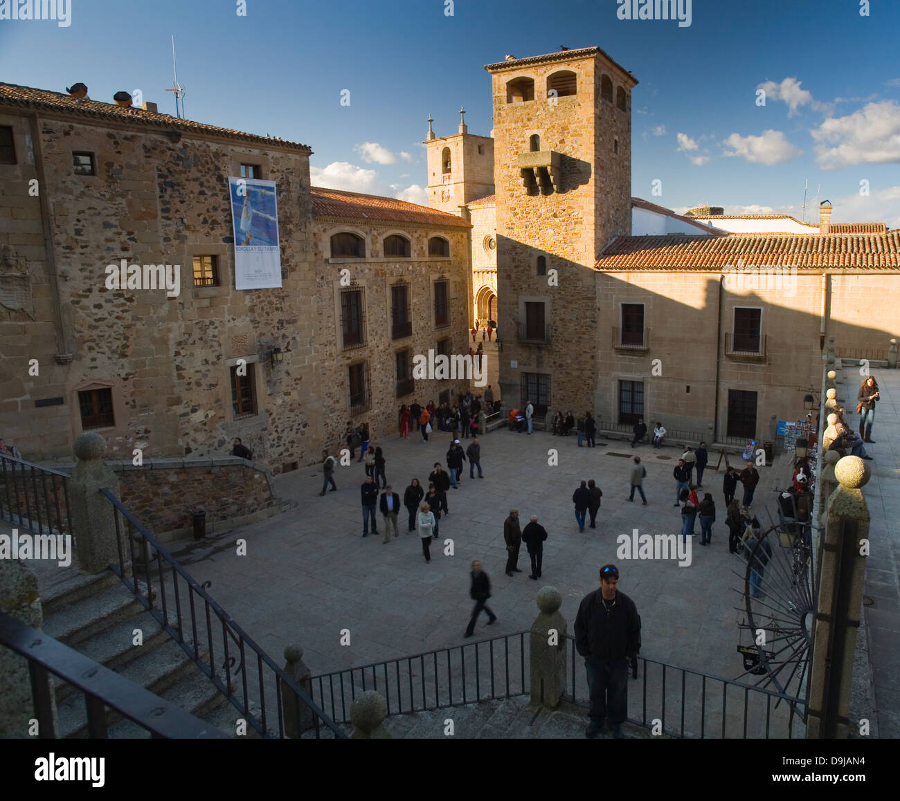 Square in a city Stock Photo - Alamy