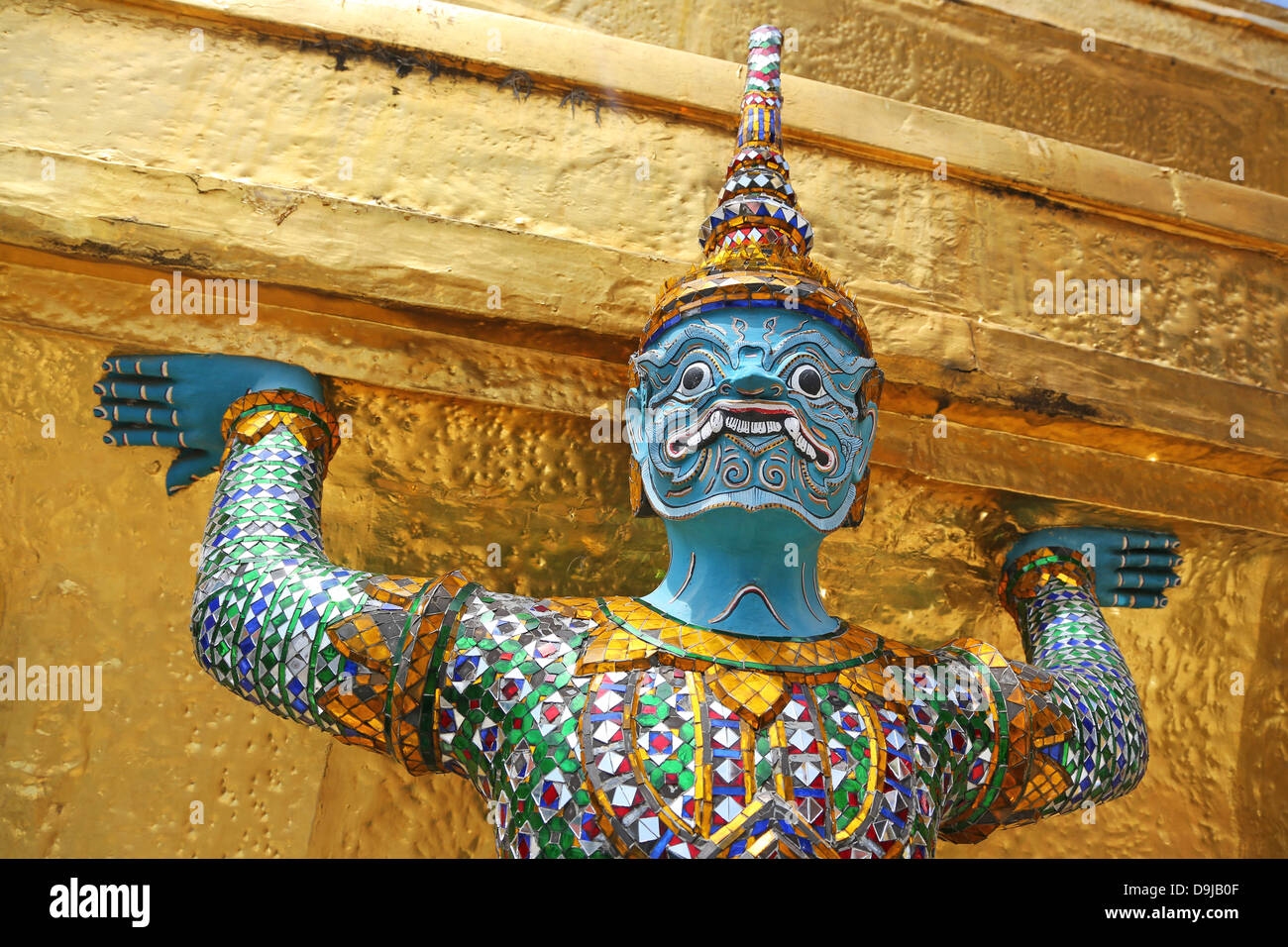 Yaksha Demon Statue, Wat Phra Kaew, Temple of the Emerald Buddha ...
