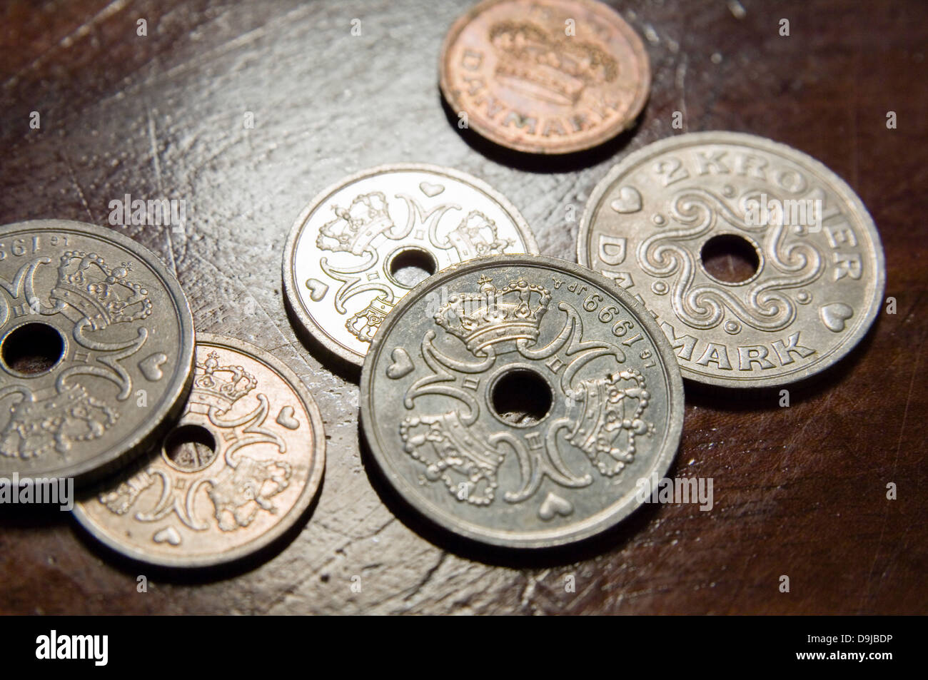 Danish Kroner Coins Stock Photo - Alamy