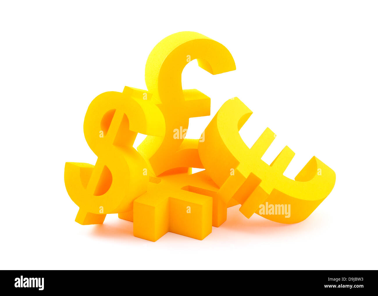 3d currency symbols hi-res stock photography and images - Alamy