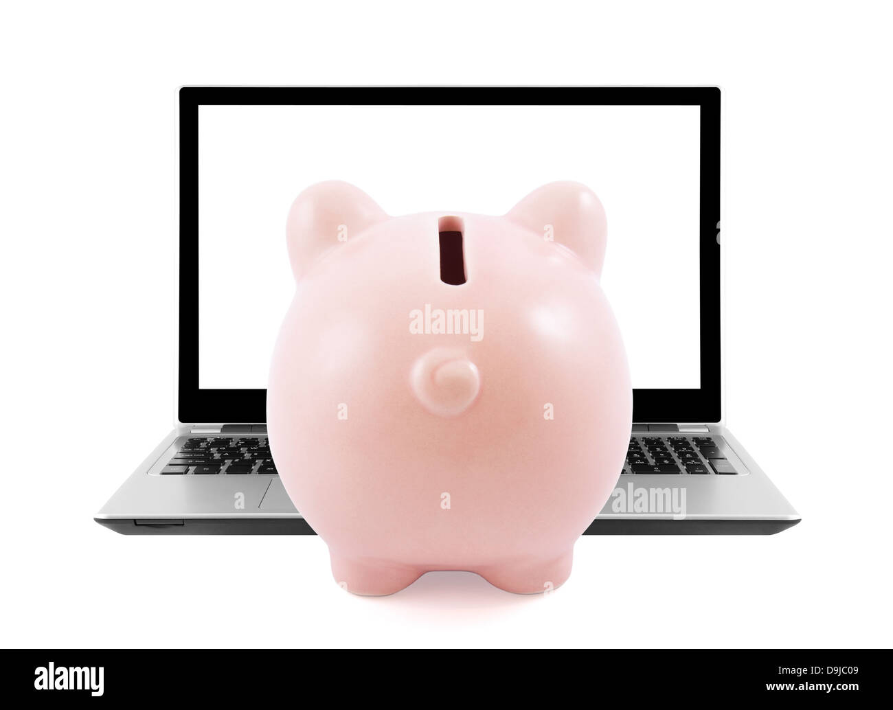Pink laptop isolated Cut Out Stock Images & Pictures - Alamy