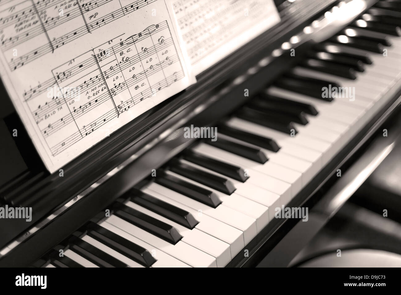 piano and score Stock Photo - Alamy
