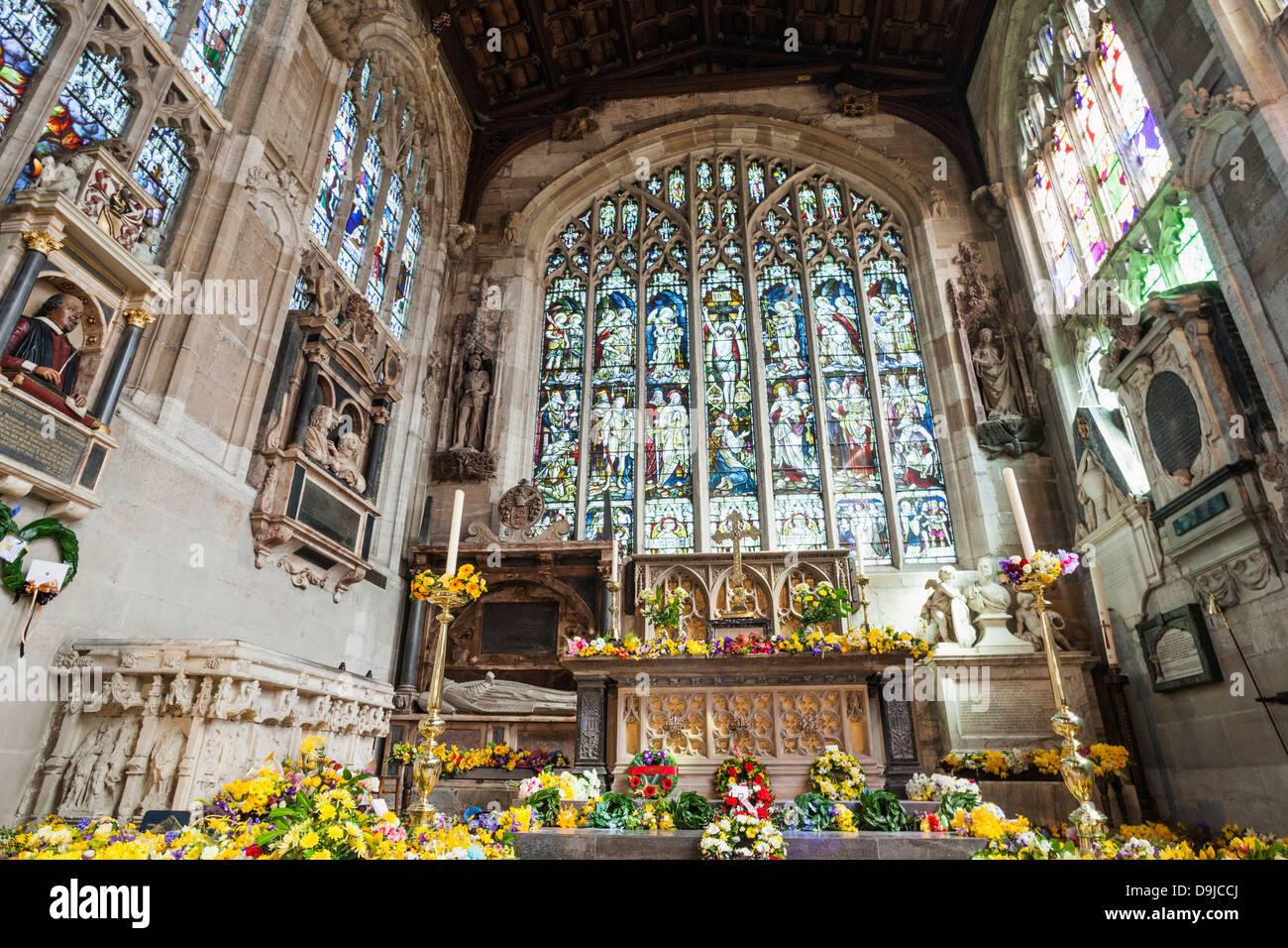 England, Warwickshire, Stratford-upon-Avon, Holy Trinity Church, The ...