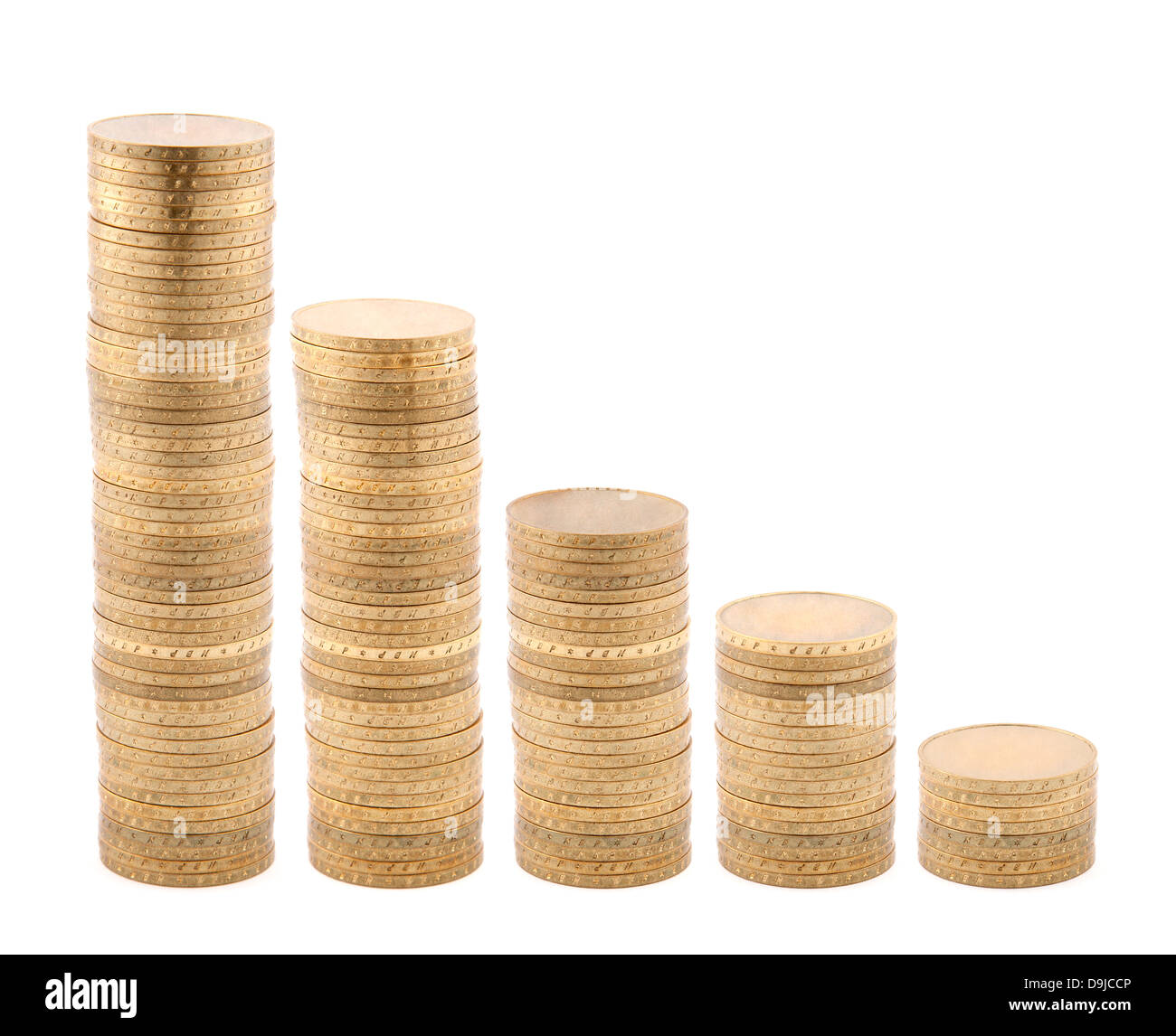 Coins on stairs hi-res stock photography and images - Alamy