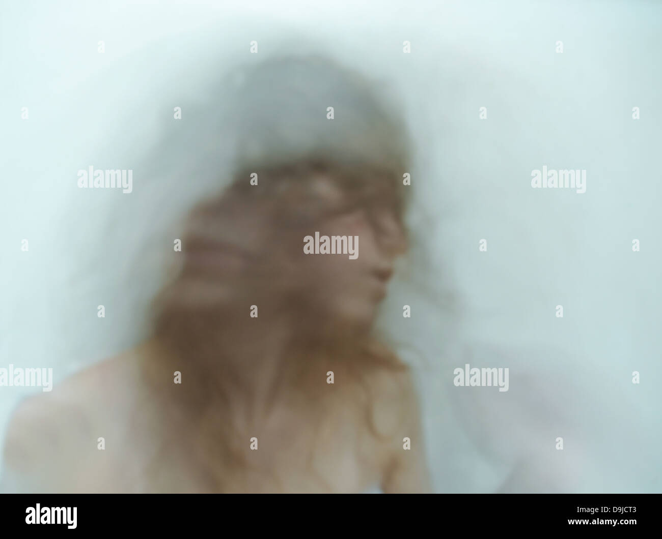 Movement Portrait Girl Open Lens Stock Photo - Alamy