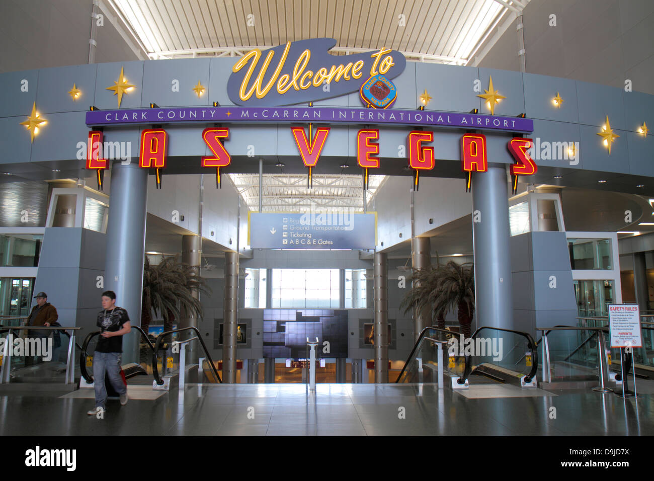 Nevada Las Vegas Mccarran International Airport Las Terminal Stock