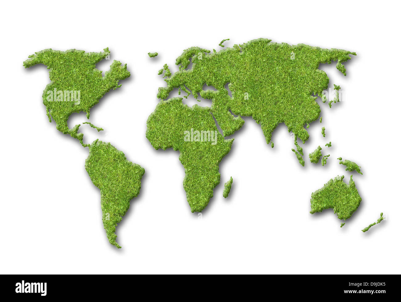 map of the world made of grass, earth day concept Stock Photo - Alamy