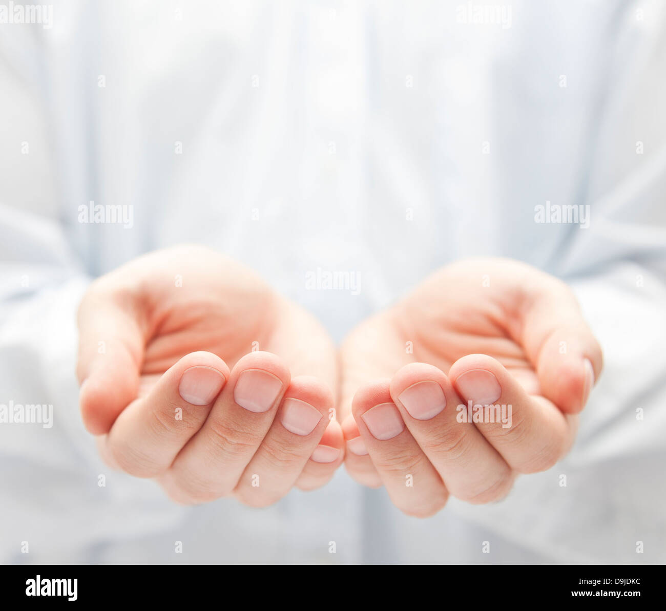 Open hands. Holding, giving, showing concept Stock Photo - Alamy