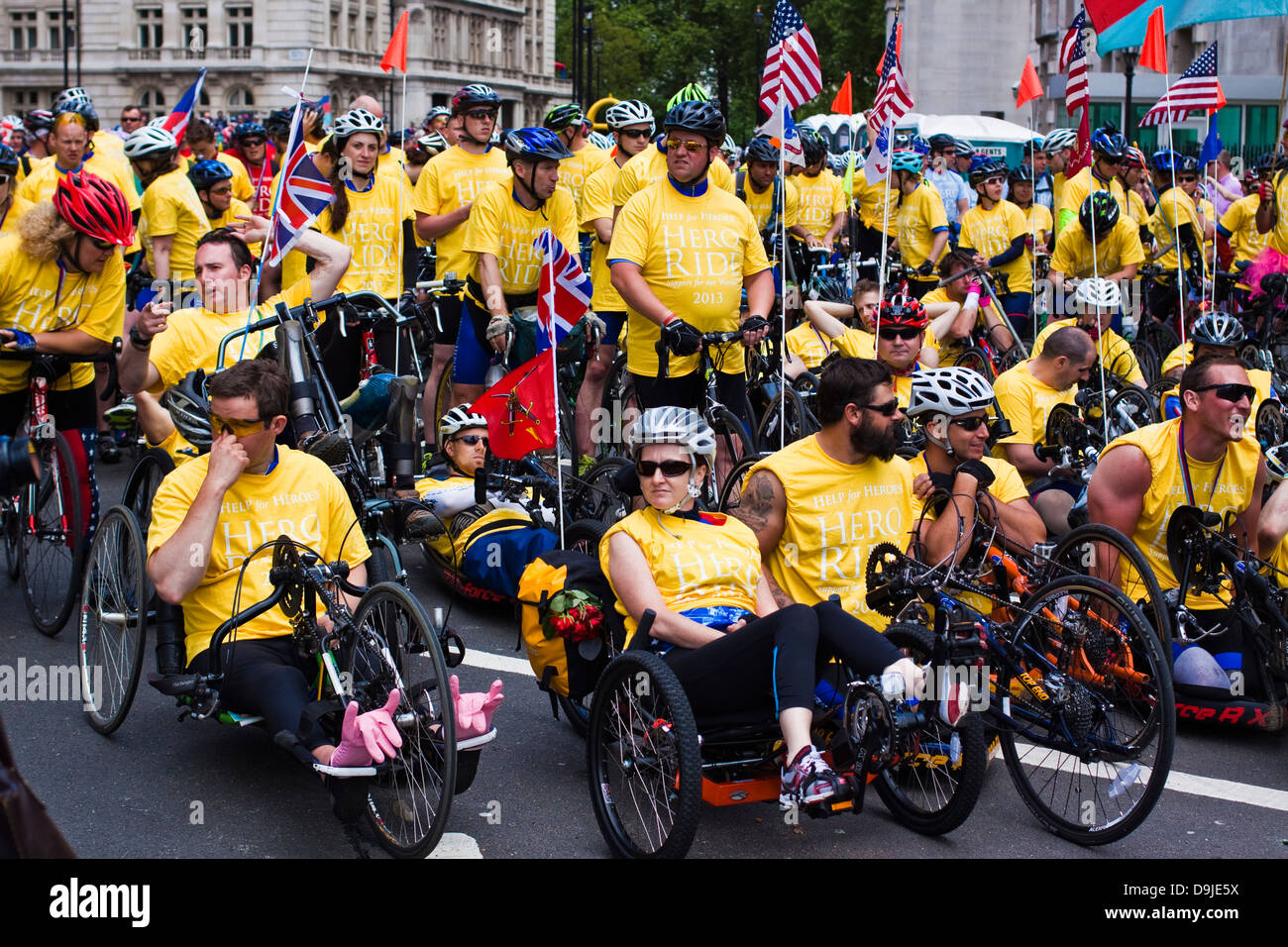 Hero Ride-Help for Heroes-London Stock Photo - Alamy