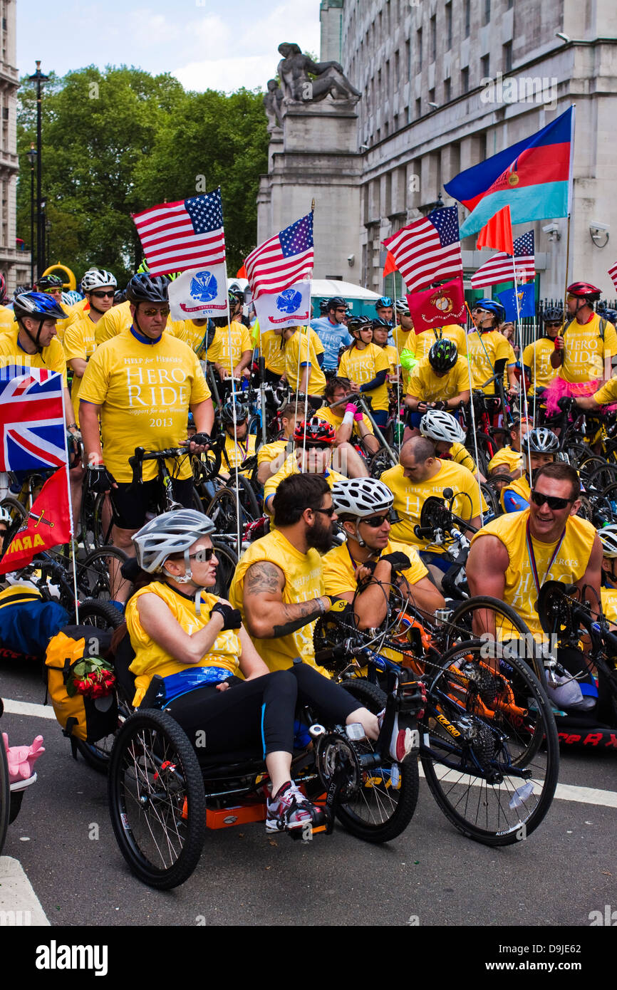 Hero Ride-Help for Heroes-London Stock Photo - Alamy