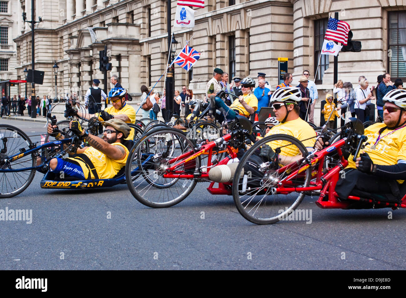 Hero Ride-Help for Heroes-London Stock Photo - Alamy