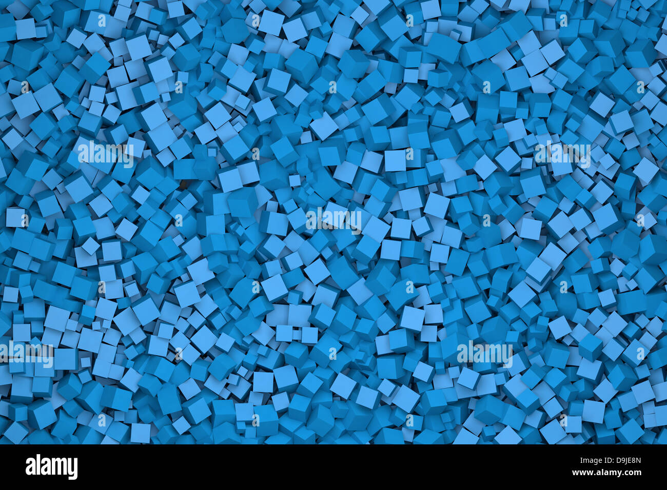 blue cubes wallpaper Stock Photo - Alamy