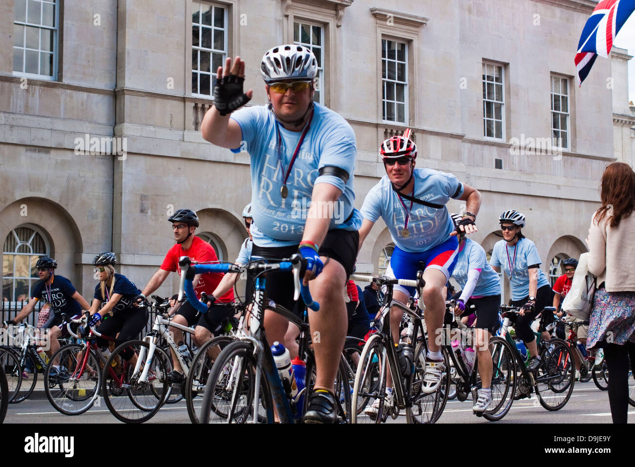 Hero Ride-Help for Heroes-London Stock Photo - Alamy