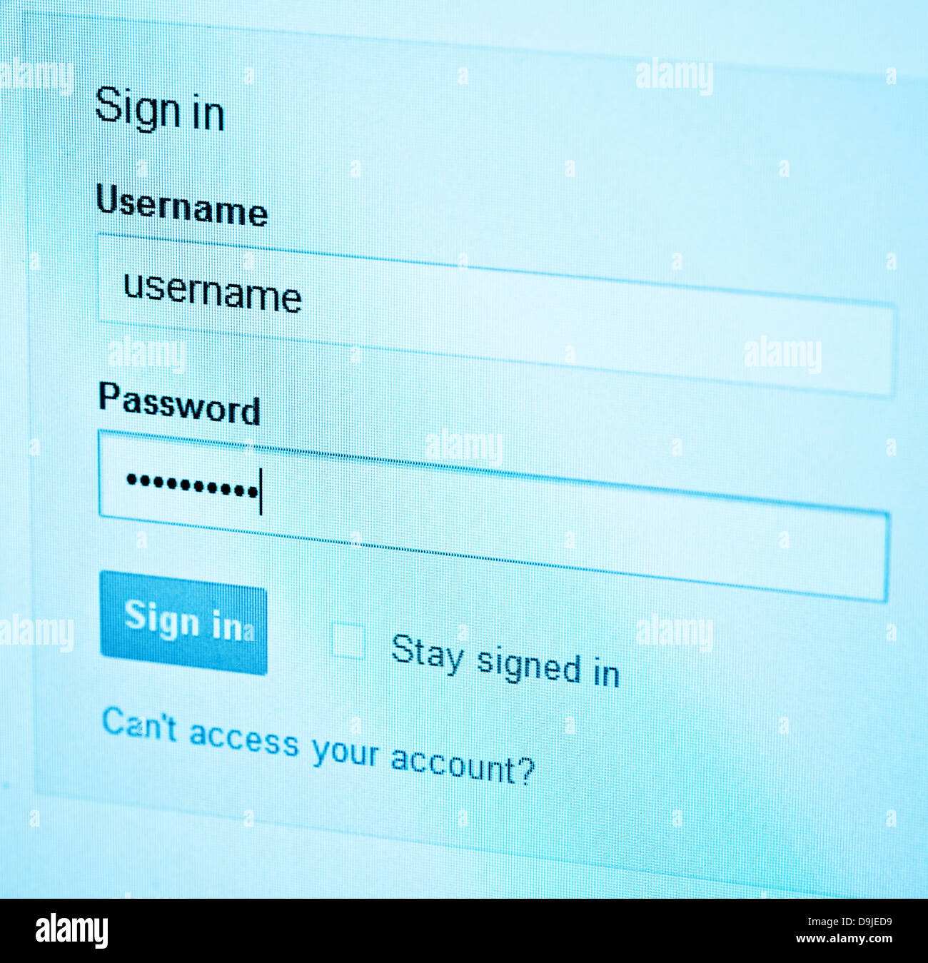Password computer hi-res stock photography and images - Alamy