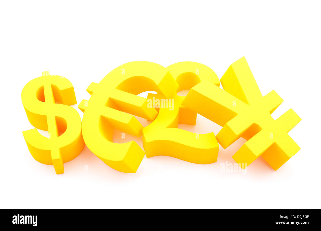 3d gold currency symbols hi-res stock photography and images - Alamy