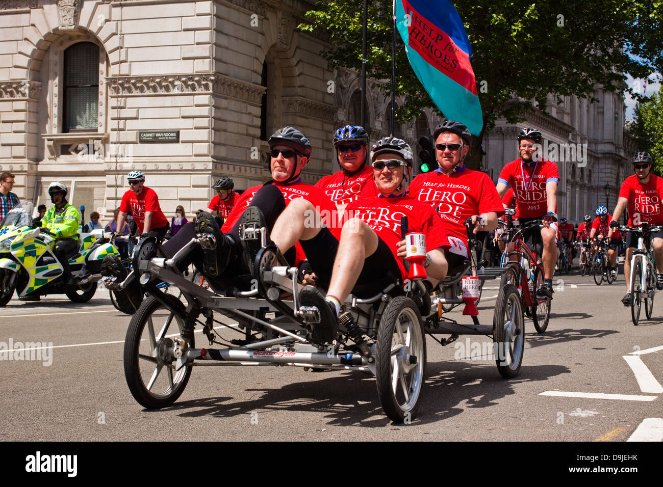 Hero Ride-Help for Heroes-London Stock Photo - Alamy