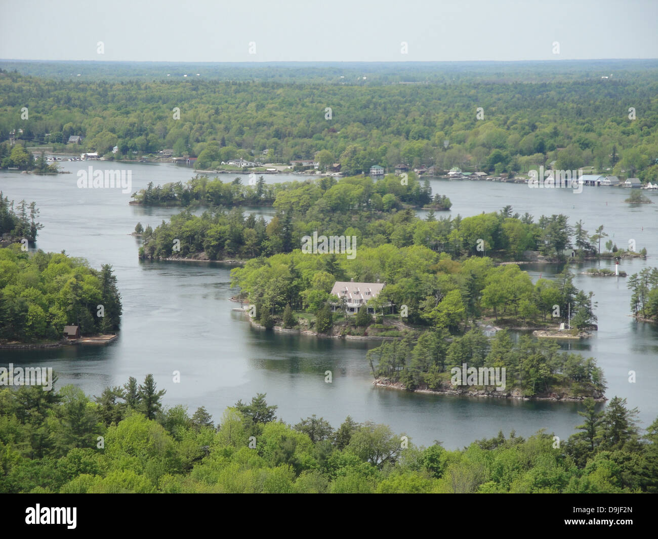 A scenic view of Thousand Island, an area in the United States known ...