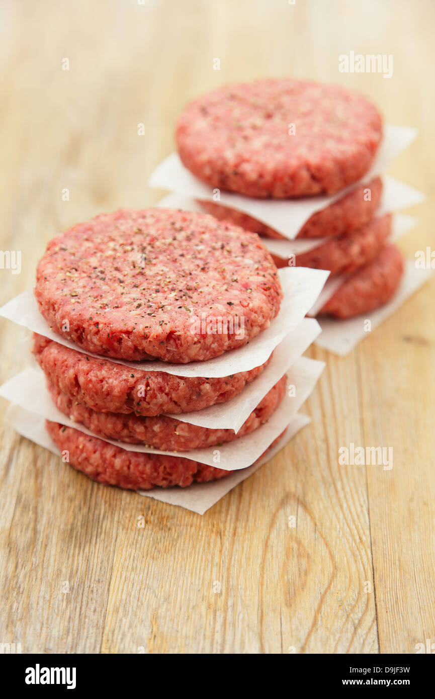Raw burgers hi-res stock photography and images - Alamy