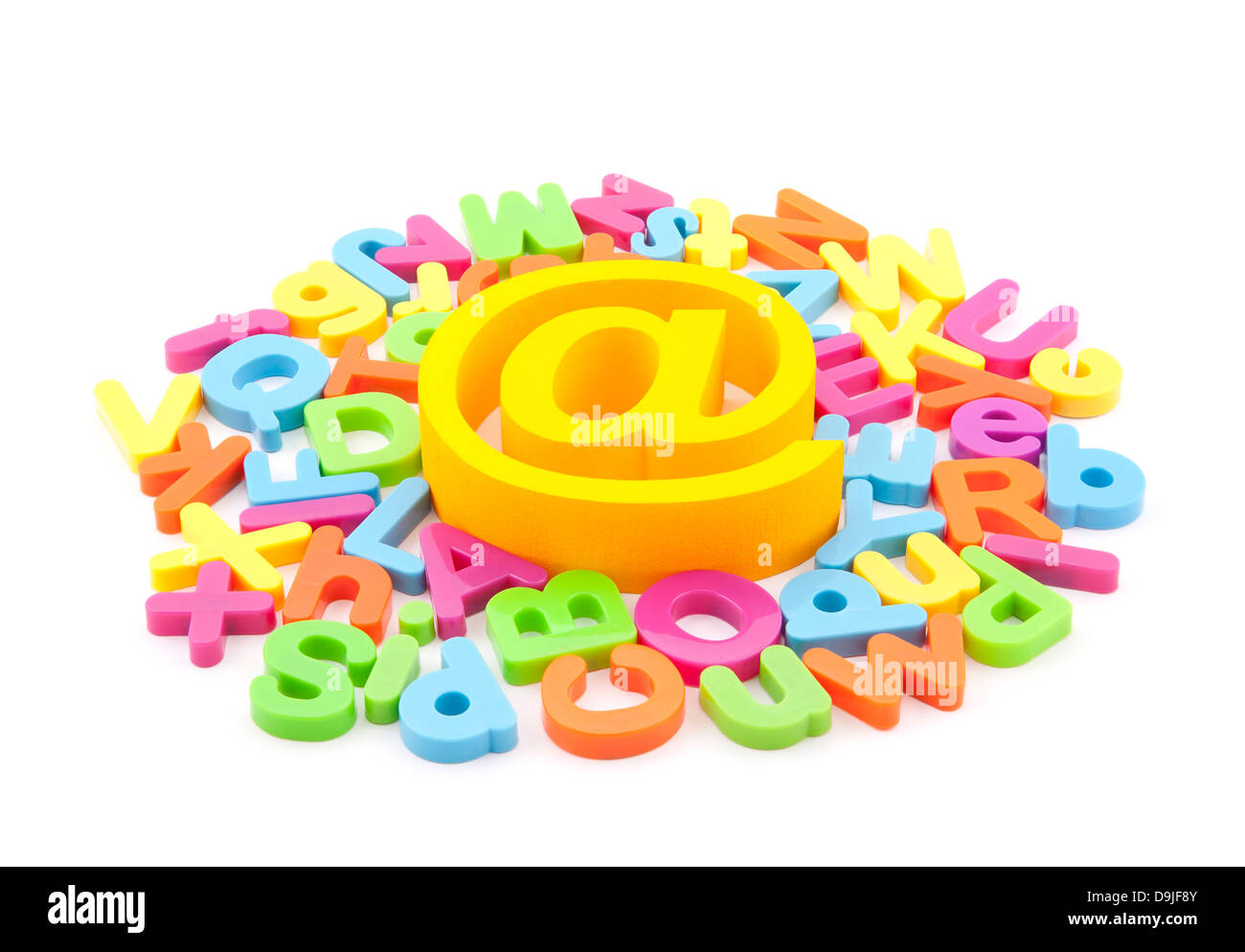 Multi color alphabet letters hi-res stock photography and images - Alamy