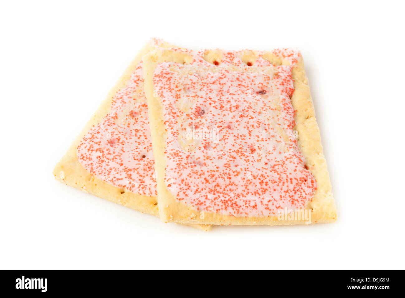 Hot Strawberry Toaster Pastry with frosting and sprinkles Stock Photo ...