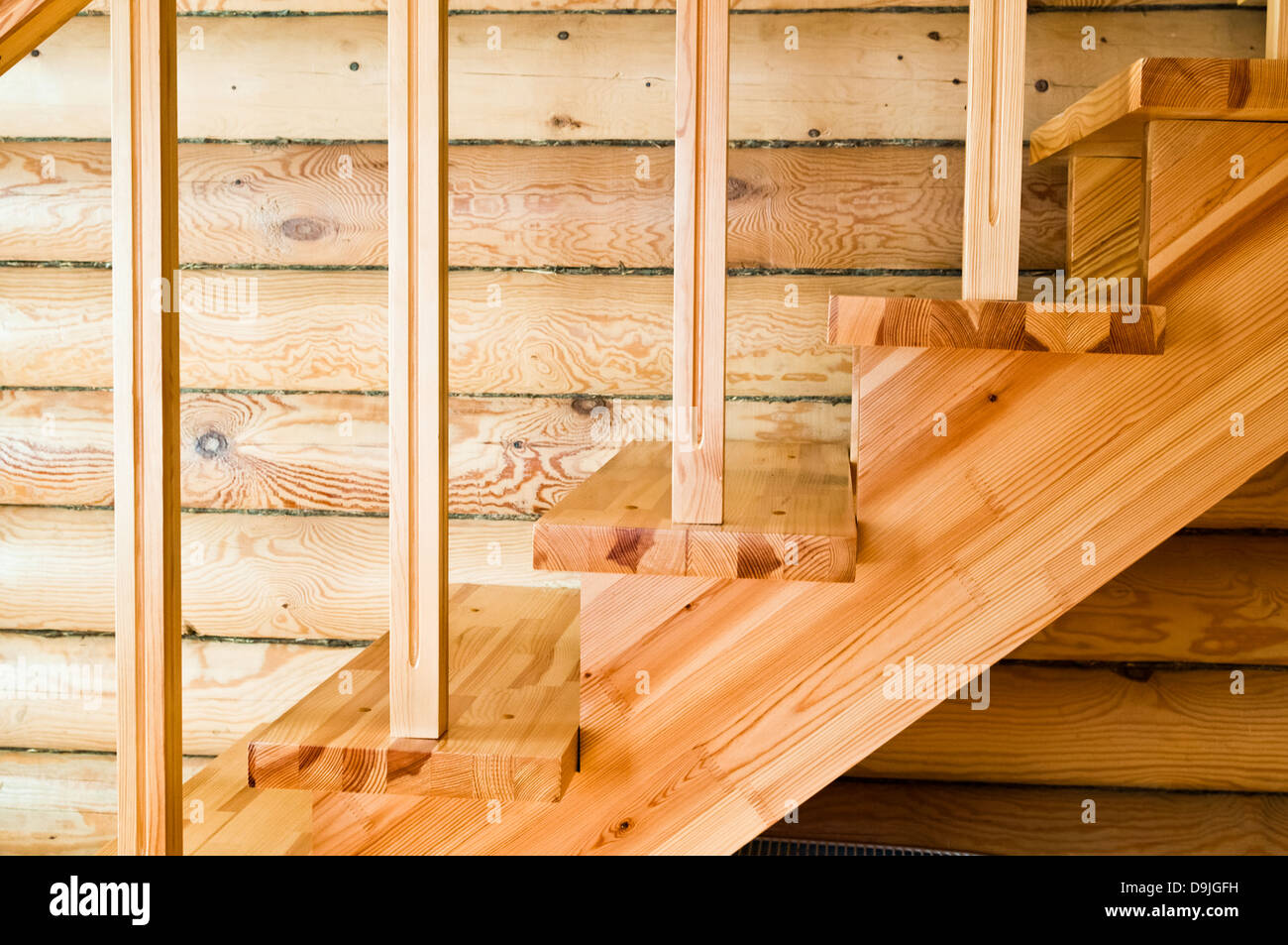 Timber stair case hi-res stock photography and images - Alamy