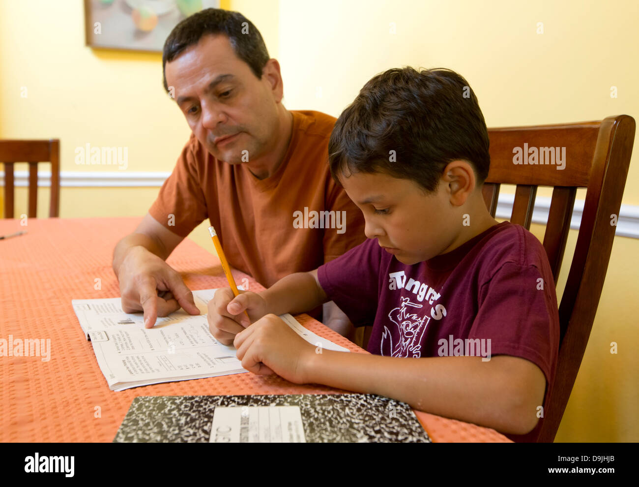 Mexican Father And Teenage Son