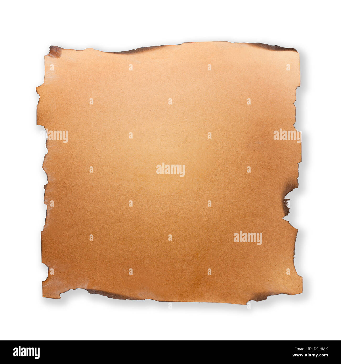 old paper sheet isolation on withe Stock Photo - Alamy