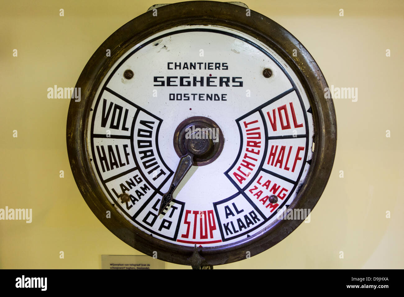 Ship engine telegraph instrument hi-res stock photography and images ...