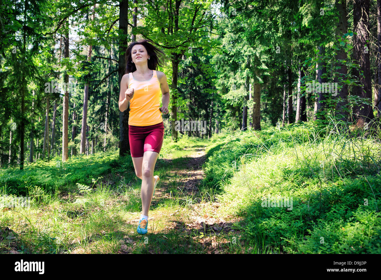 Jogging people in landscape hi-res stock photography and images - Alamy