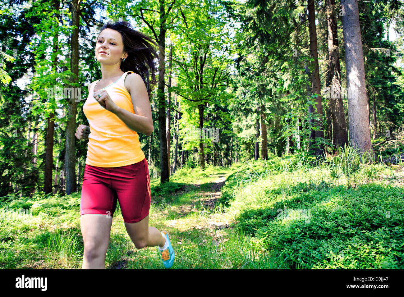 Jogging people in landscape hi-res stock photography and images - Alamy