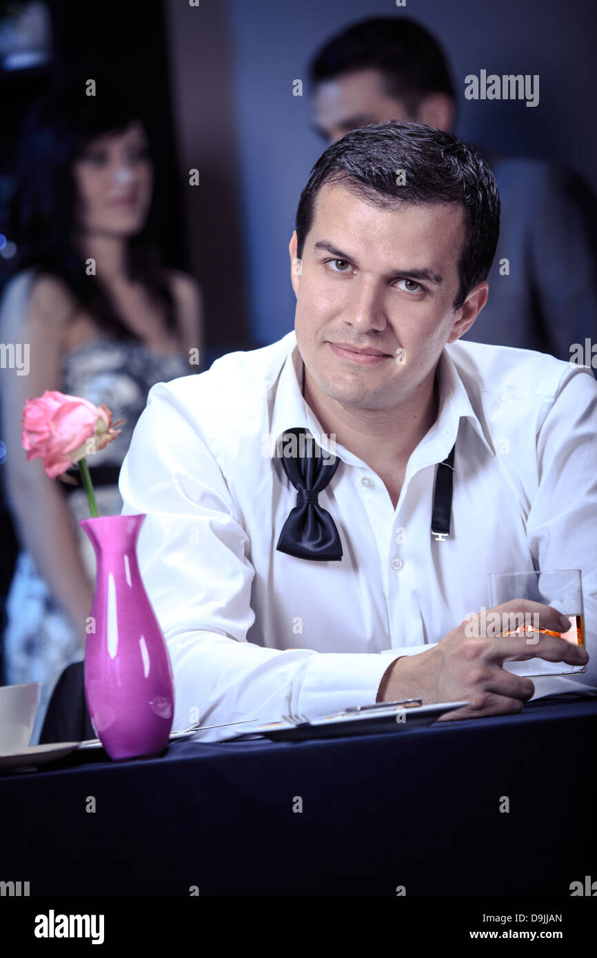 Man restaurant table hi-res stock photography and images - Alamy