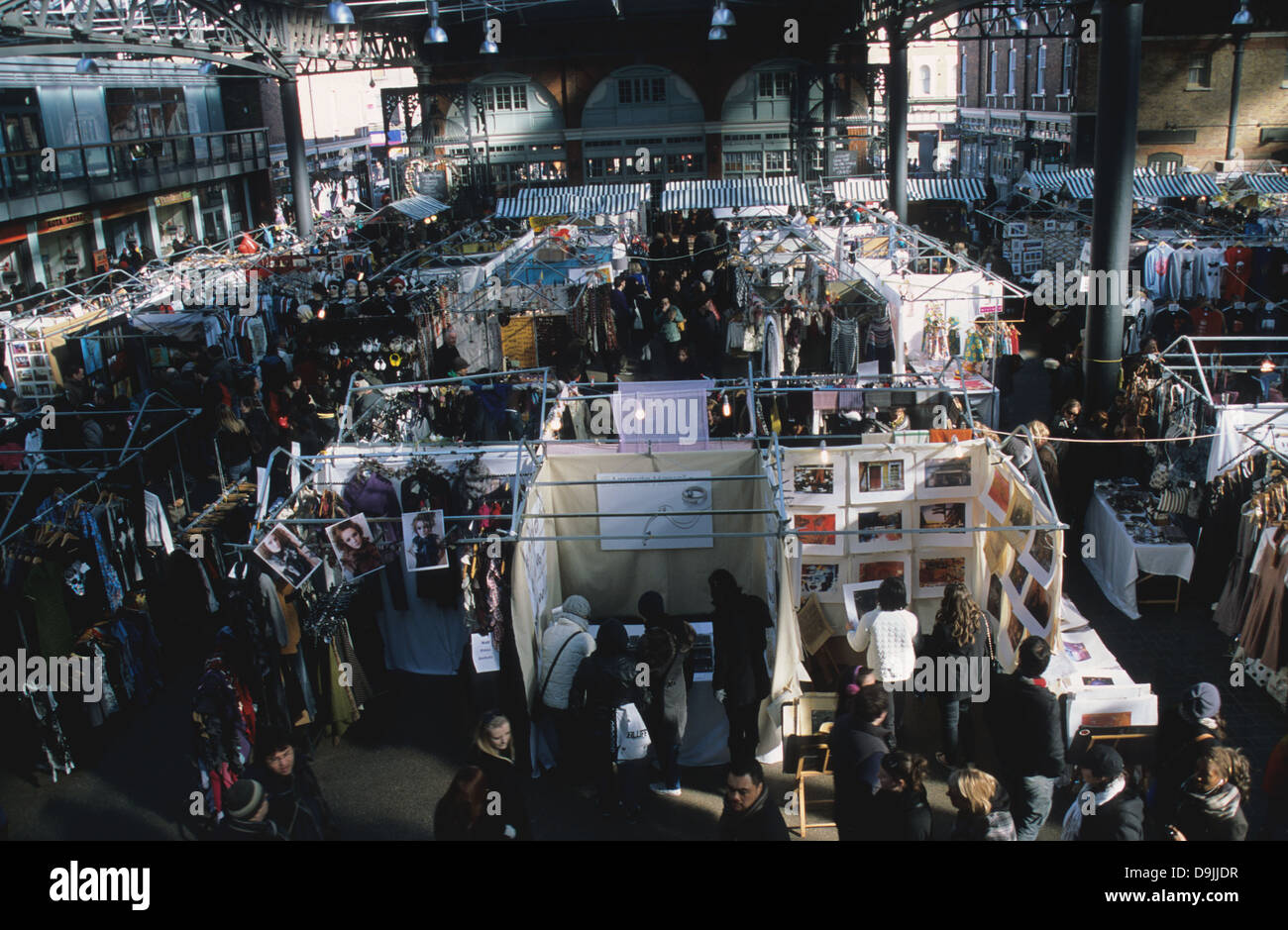 Trendy Spitalfields Sunday market, London E1 England Stock Photo - Alamy